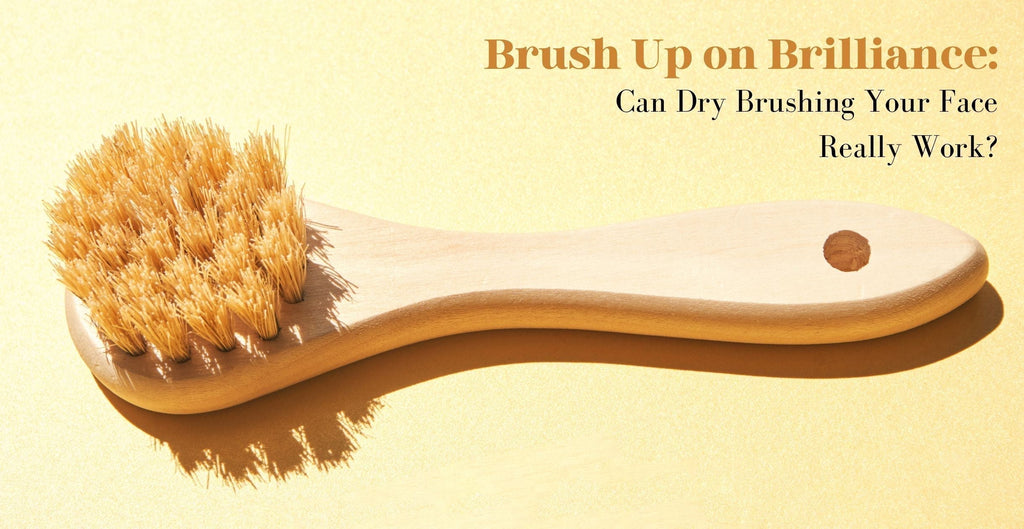 relaxing face brushing