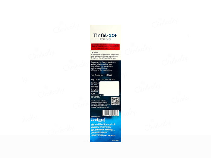 Buy Tinfal-10F Topical Solution Online at Best Price | Clinikally