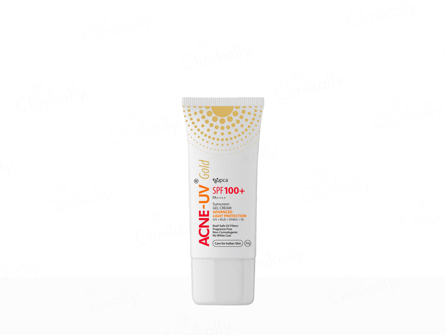 Buy IPCA Acne-UV Gold Sunscreen Gel Cream SPF 100+ PA++++ Online ...