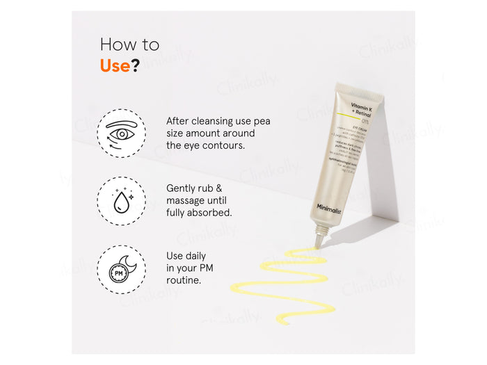 Buy Minimalist Vitamin K + Retinal 1% Under Eye Cream Online at Best ...