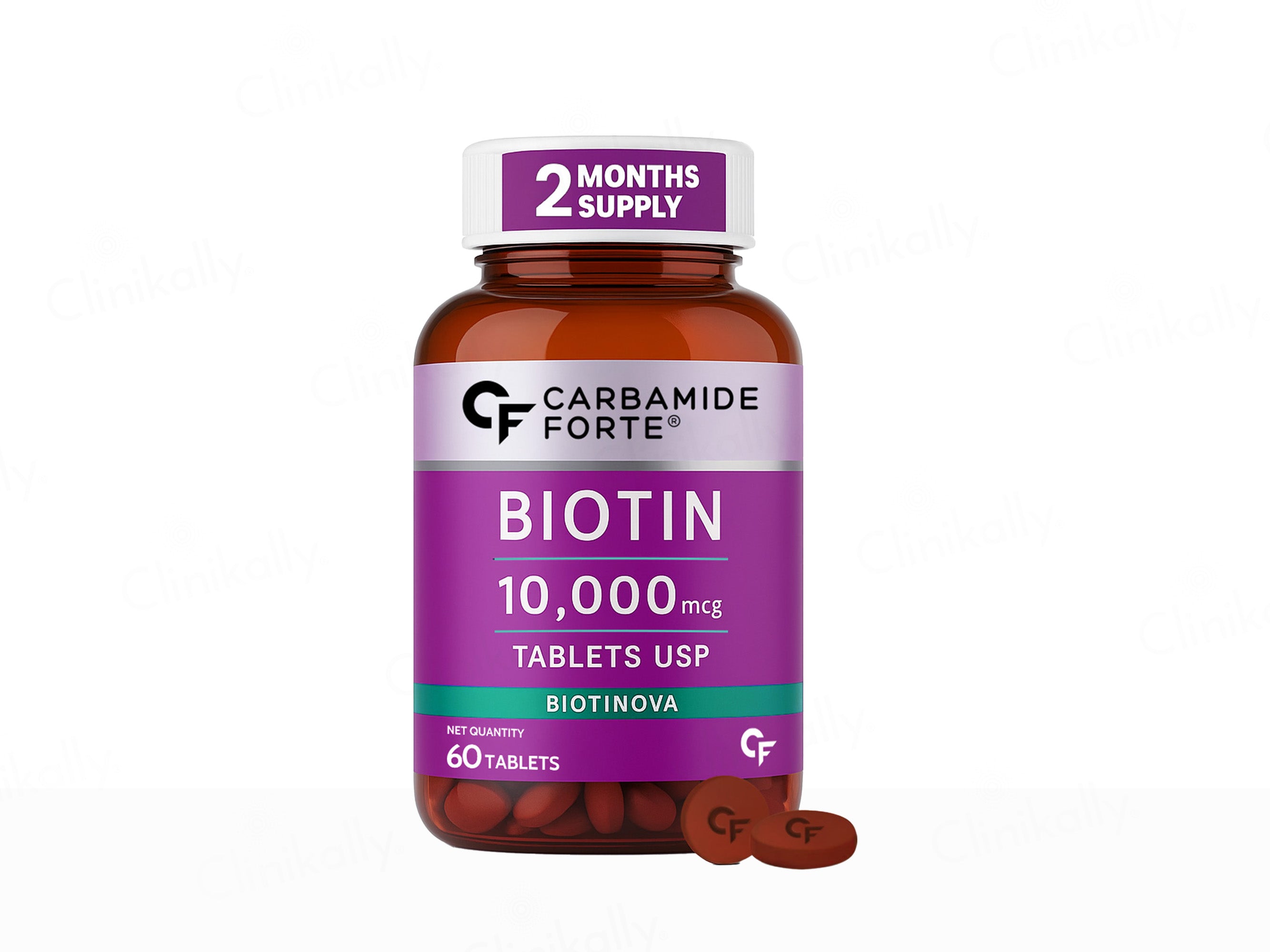 Buy Carbamide Forte Biotin 10000mcg Tablet Online at Best Price ...