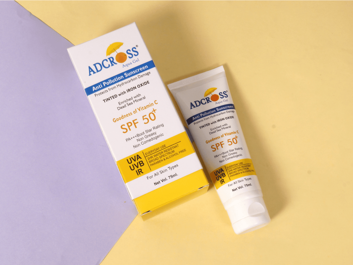 Buy Adonis Adcross SPF 50+ Aqu Sunscreen Gel Online | Clinikally