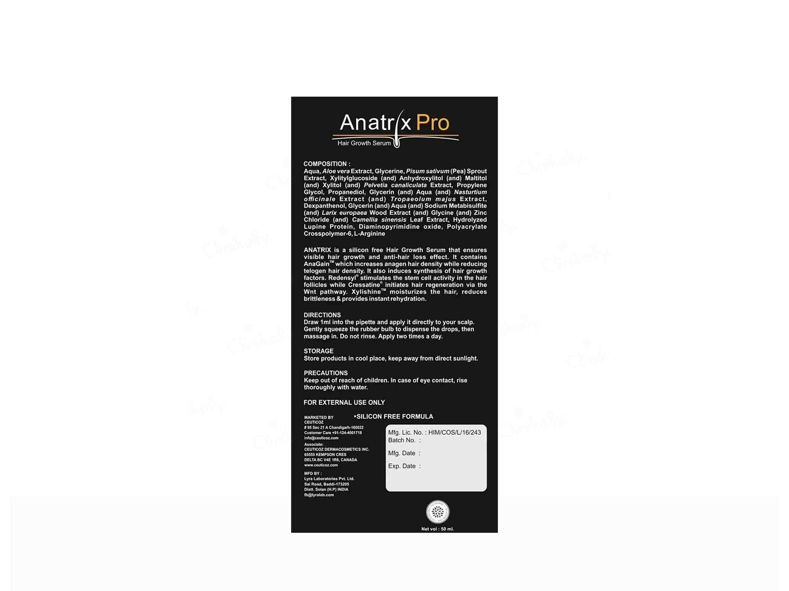 Buy Anatrix Pro Hair Serum Online | Clinikally