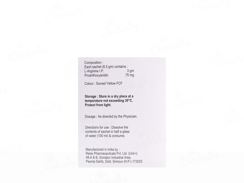 Buy Argipreg L-Arginine & Proanthocyanidin Granules Online at Best ...