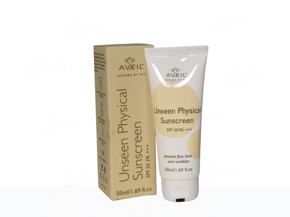 Buy Aveil Unseen Physical Sunscreen SPF 50 PA+++ Online at Best Price | Clinikally