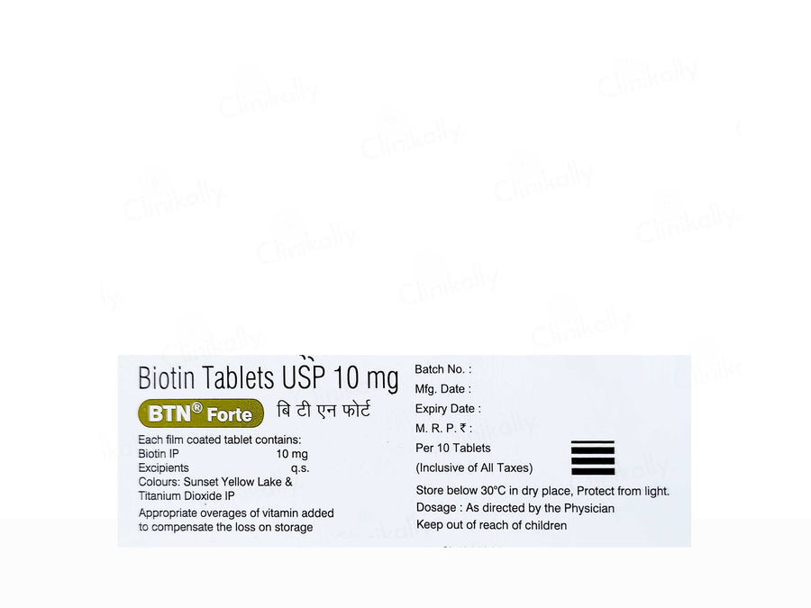 Buy BTN Forte Tablet Online | Clinikally