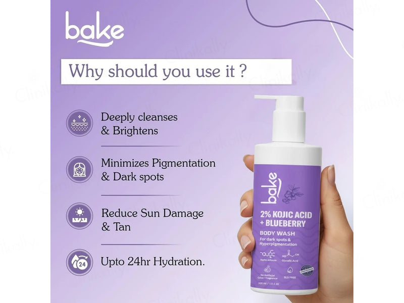 Buy Bake 2% Kojic Acid + Blueberry Body Wash Online at Best Price ...