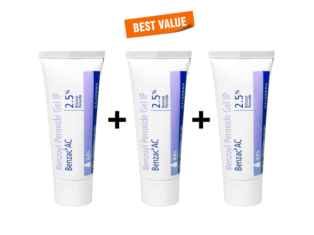 Buy Benzac AC 2.5% Gel Online | Clinikally