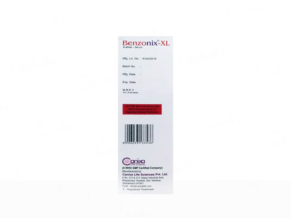 Buy Benzonix-XL Gel Wash Online | Clinikally