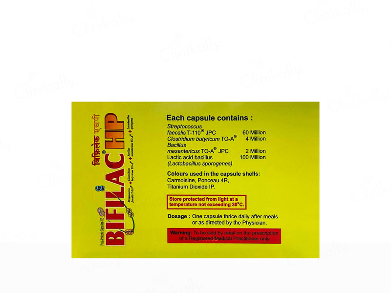 Buy Bifilac HP Pre & Probiotic Capsule Online | Clinikally