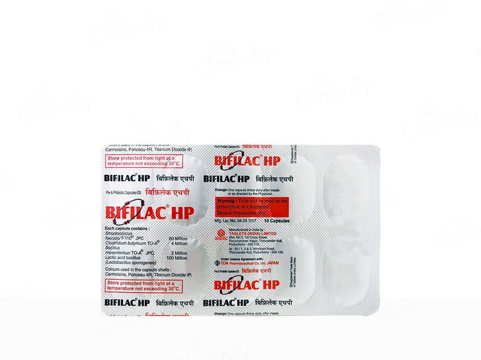 Buy Bifilac HP Pre & Probiotic Capsule Online | Clinikally