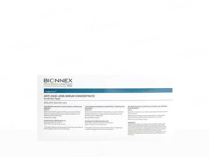Buy Bionnex Organica Anti-Hair Loss Serum Concentrate Kit Online at ...