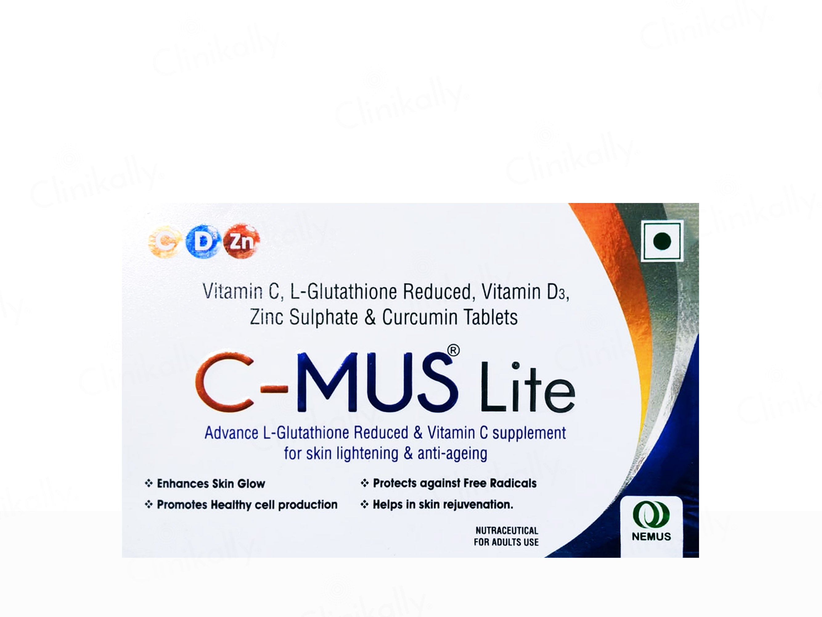 Buy C-Mus Lite Advance Skin Lightening & Anti-Ageing Tablet Online at ...