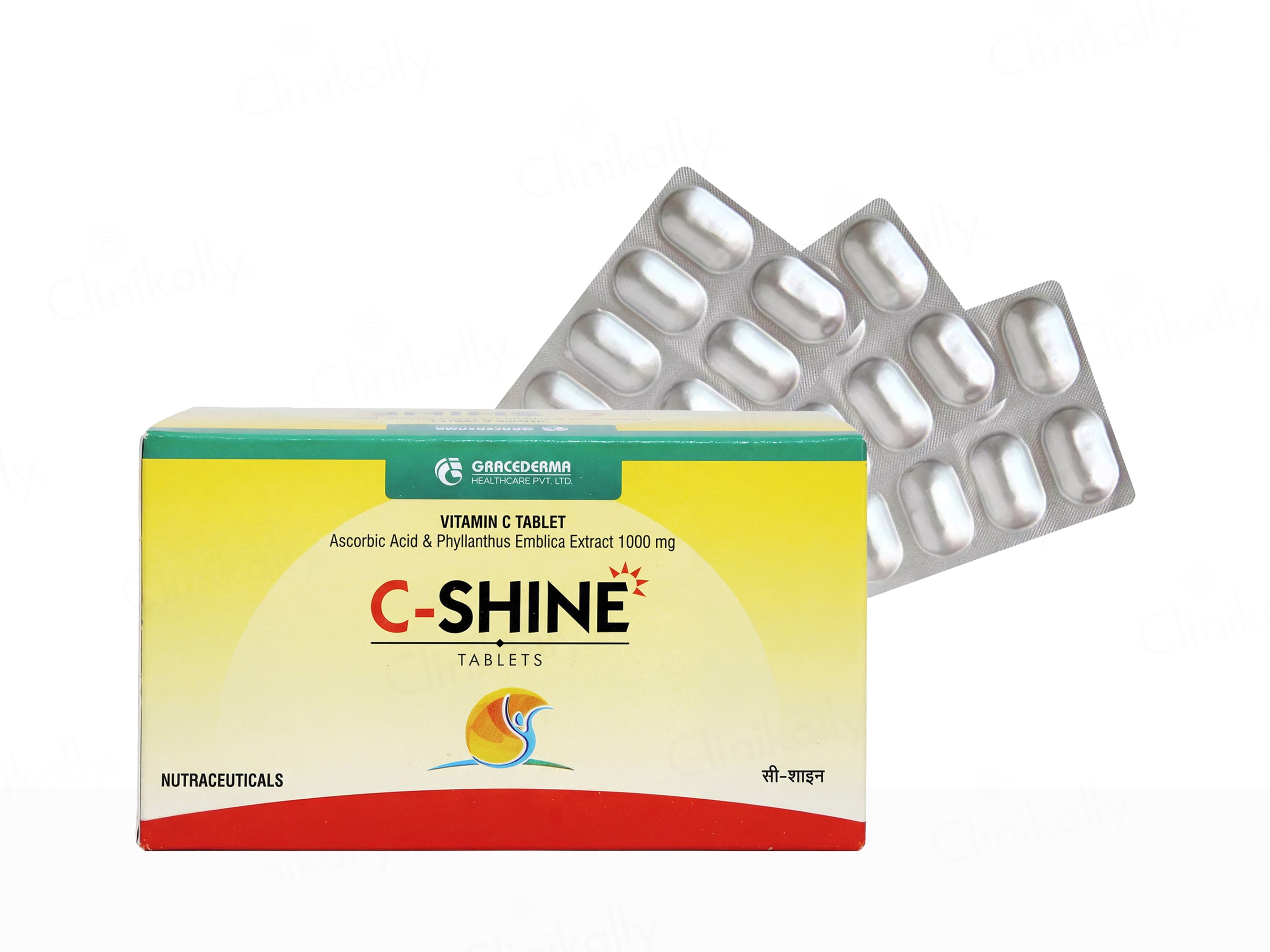 Buy C-Shine Vitamin C 1000mg Nutraceutical Tablet Online at Best Price ...