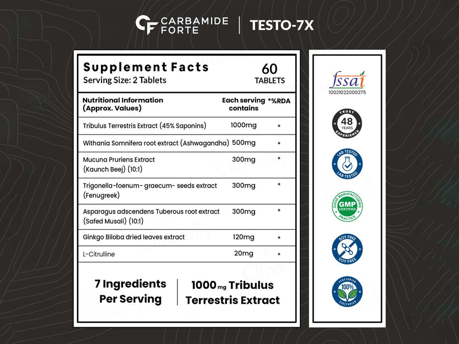 Buy Carbamide Forte Testo-7X Nutraceutical Tablet For Men Online at ...
