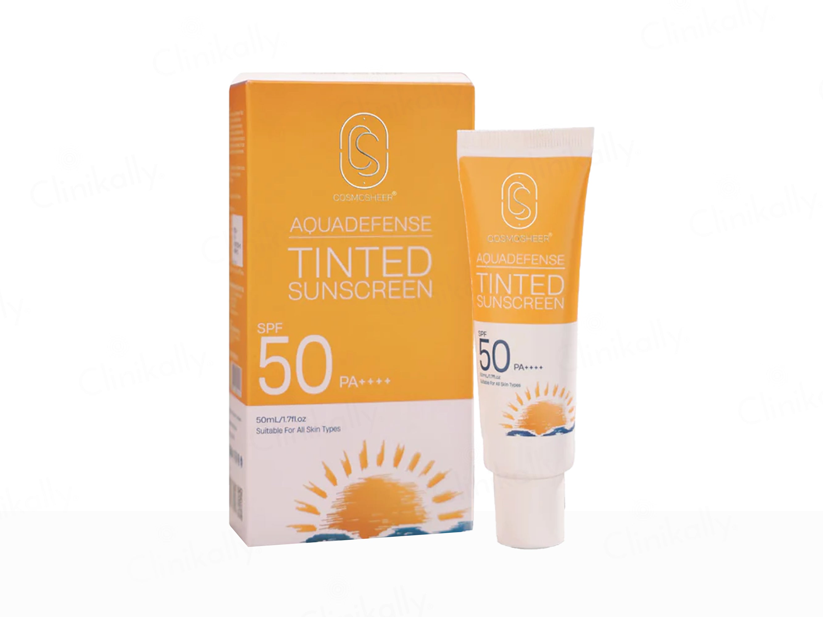 Buy Cosmosheer Aquadefense Tinted Sunscreen Online | Clinikally