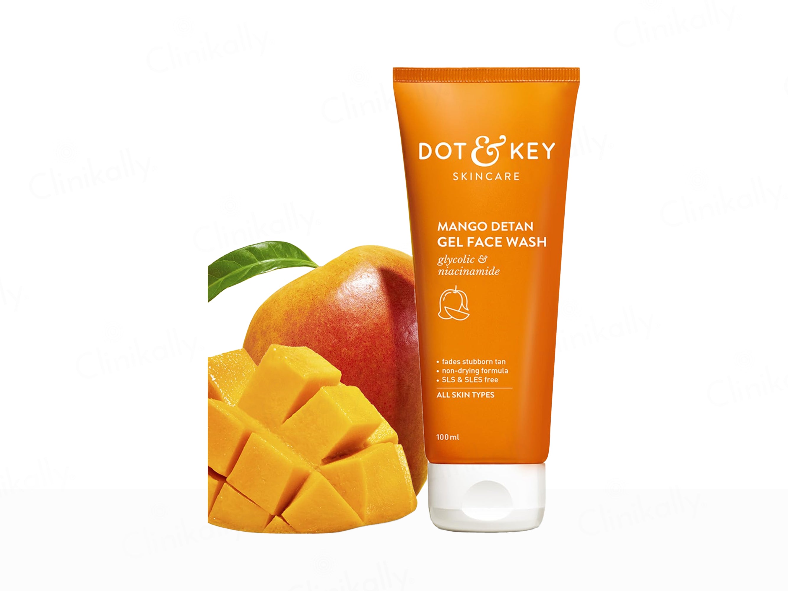 Buy Dot & Key Mango Detan Gel Face Wash Online | Clinikally