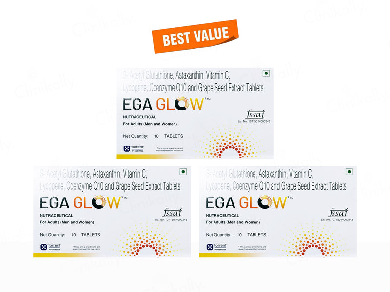 Buy Ega Glow Nutraceutical Tablet Online at Best Price | Clinikally