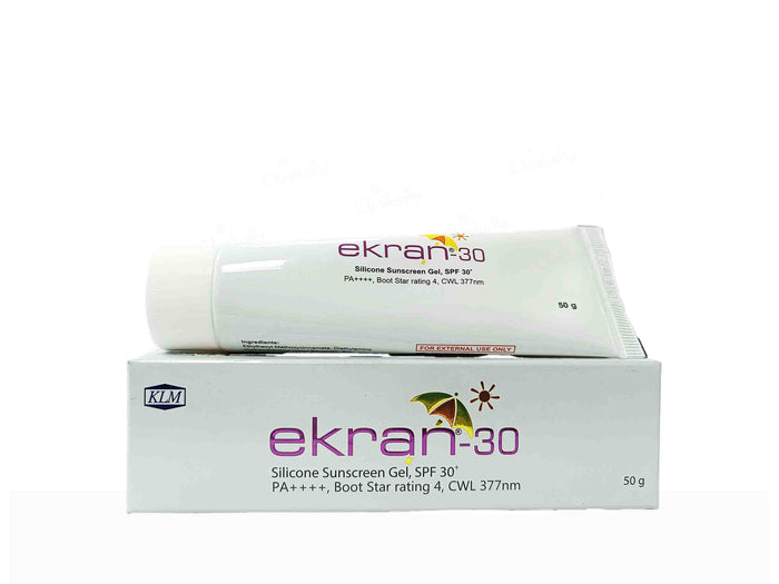 Buy Ekran-30 Silicone Sunscreen Gel SPF 30+ PA++++ Online at Best Price ...