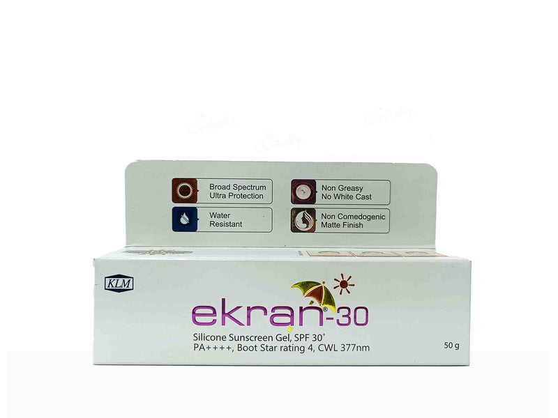Buy Ekran-30 Silicone Sunscreen Gel SPF 30+ PA++++ Online at Best Price ...