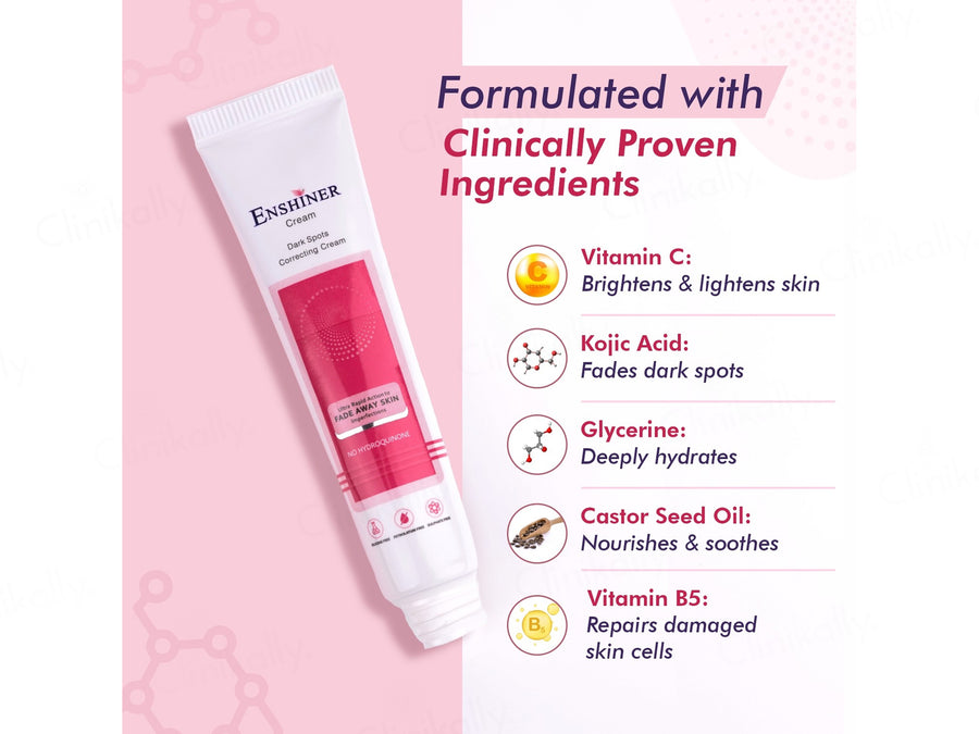 Buy Enshiner Dark Spots Correcting Cream Online at Best Price | Clinikally