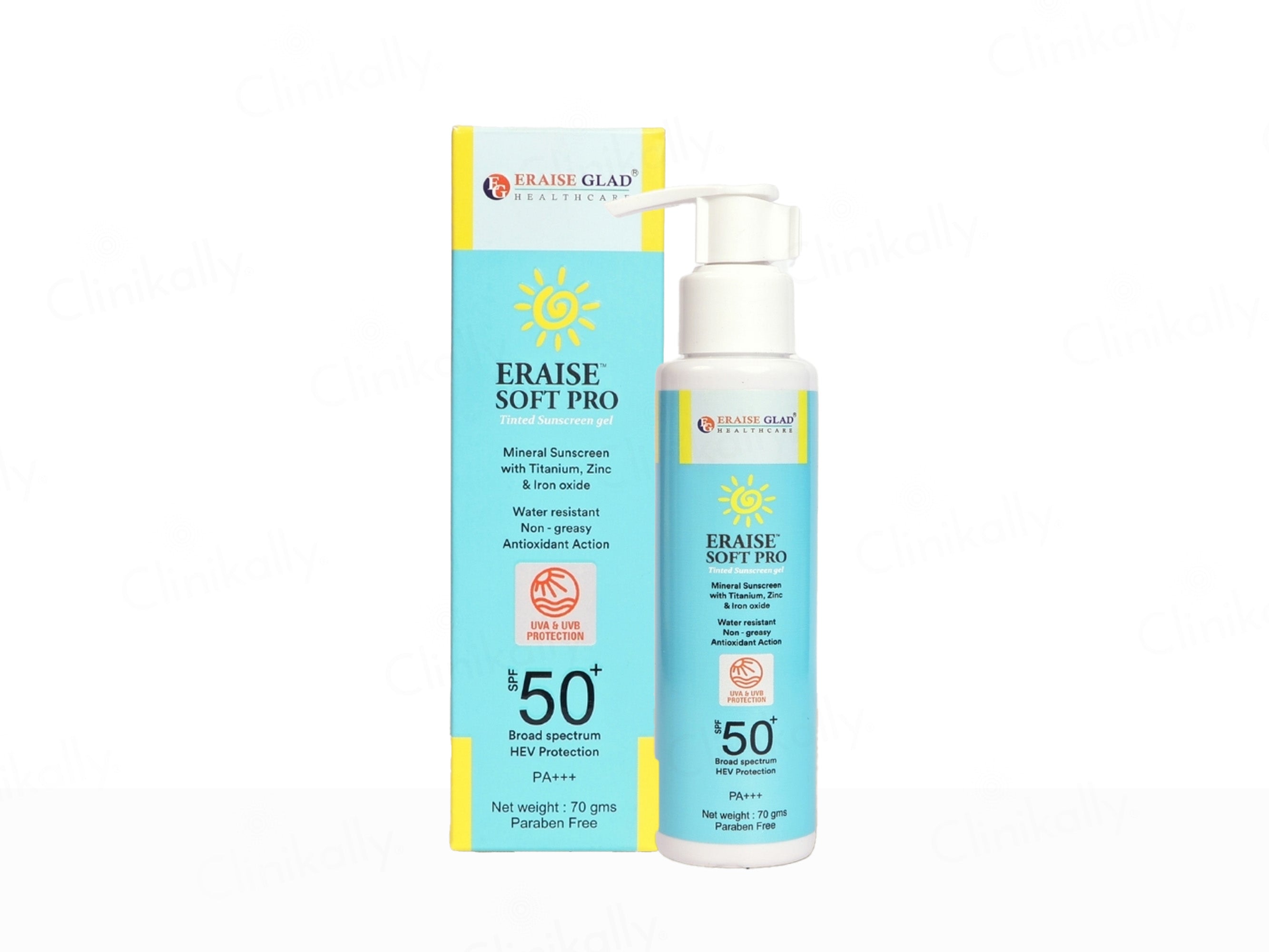 Buy Eraise Soft Pro Tinted Mineral Sunscreen Gel SPF 50+ PA+++ Online ...