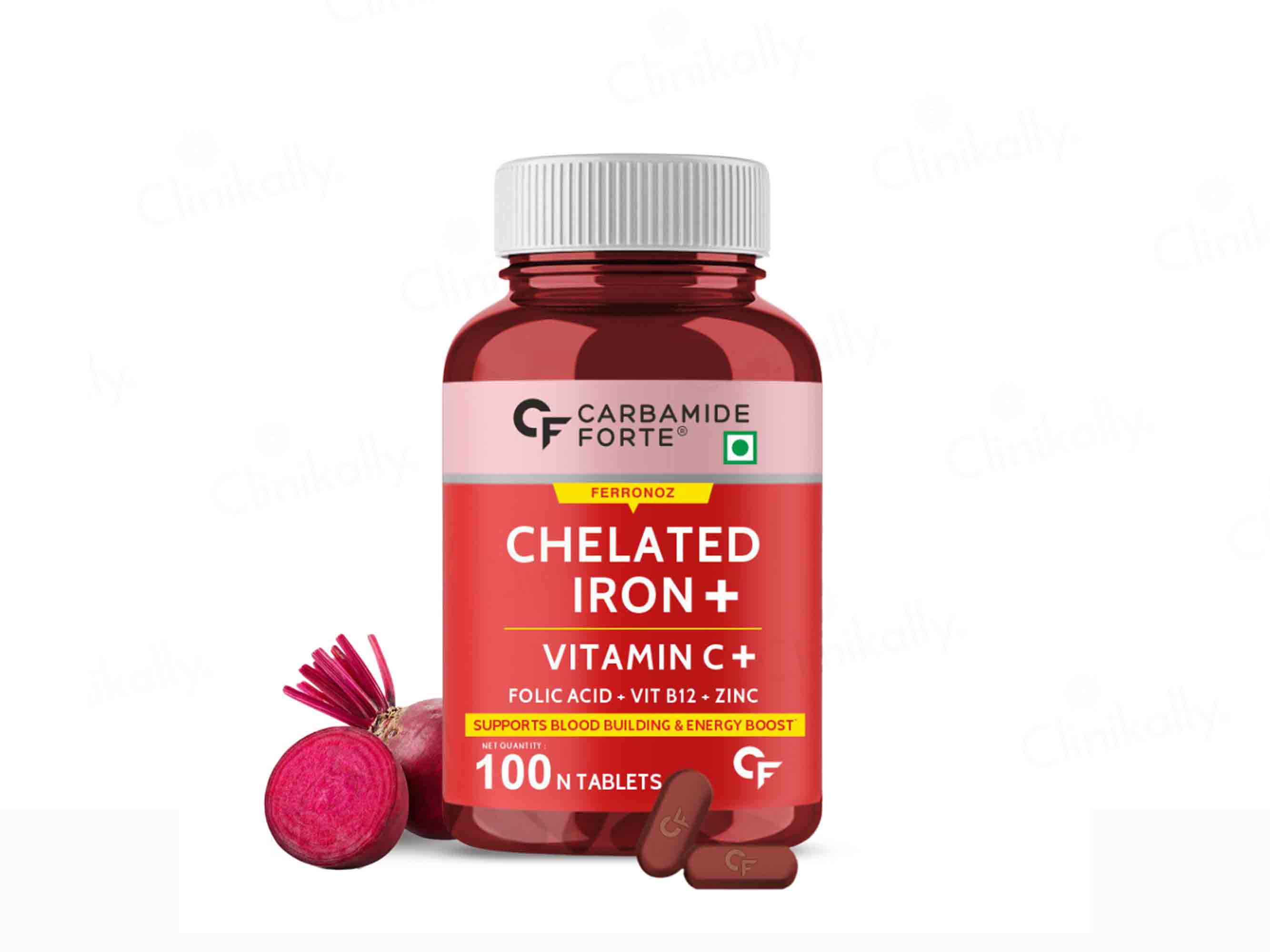 Buy Carbamide Forte Chelated Iron+ Tablet For Women Online | Clinikally