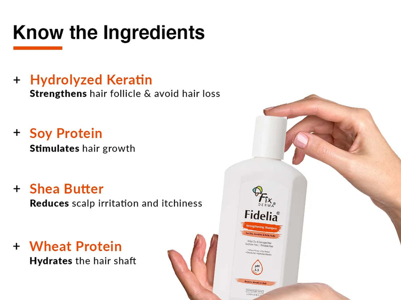 Buy Fixderma Fidelia Strengthening Shampoo Online | Clinikally