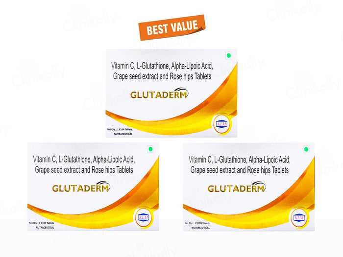 Buy Glutaderm Tablet Online at Best Price | Clinikally