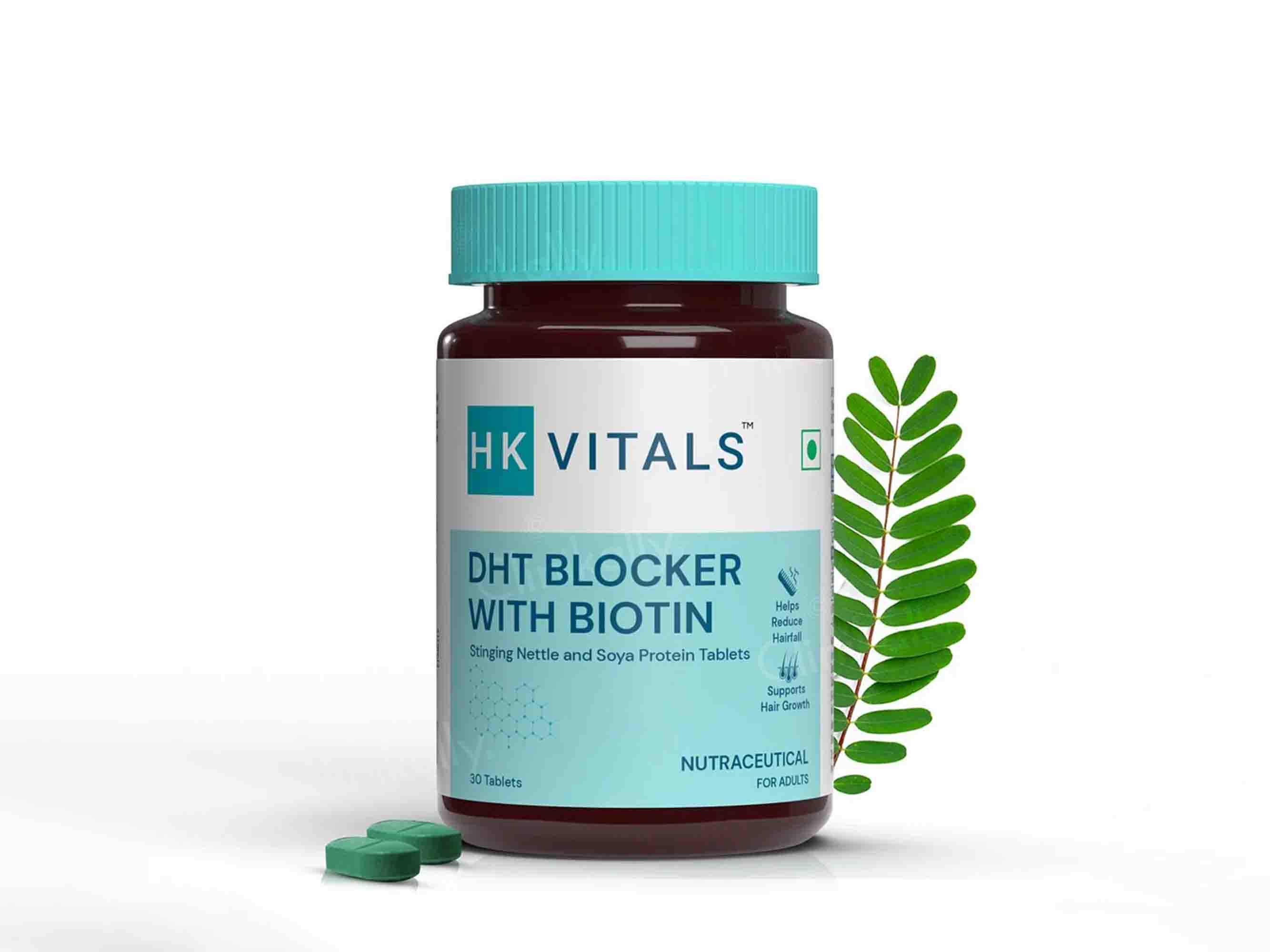 Buy HK Vitals DHT Blocker with Biotin Tablet Online | Clinikally