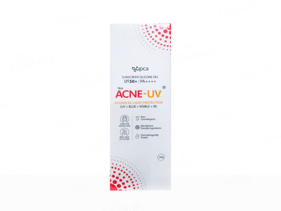 Buy IPCA Acne-UV Advanced Light Protection Silicone Sunscreen Gel SPF 50+ PA++++ Online at Best ...