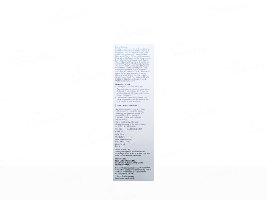 Buy IPCA Acne-UV Advanced Light Protection Silicone Sunscreen Gel SPF ...