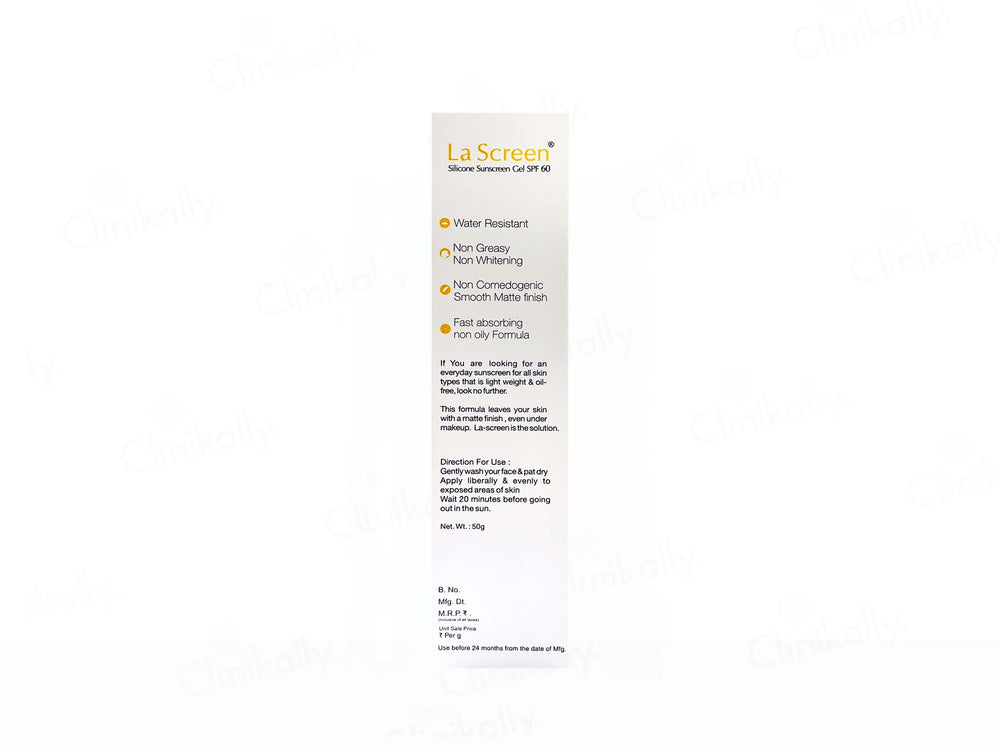 Buy La Screen Ultra Silicone Sunscreen Gel SPF 60 PA+++ Online | Clinikally