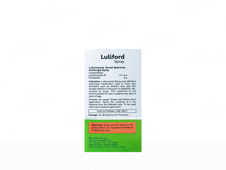 Buy Luliford Spray Online at Best Price | Clinikally