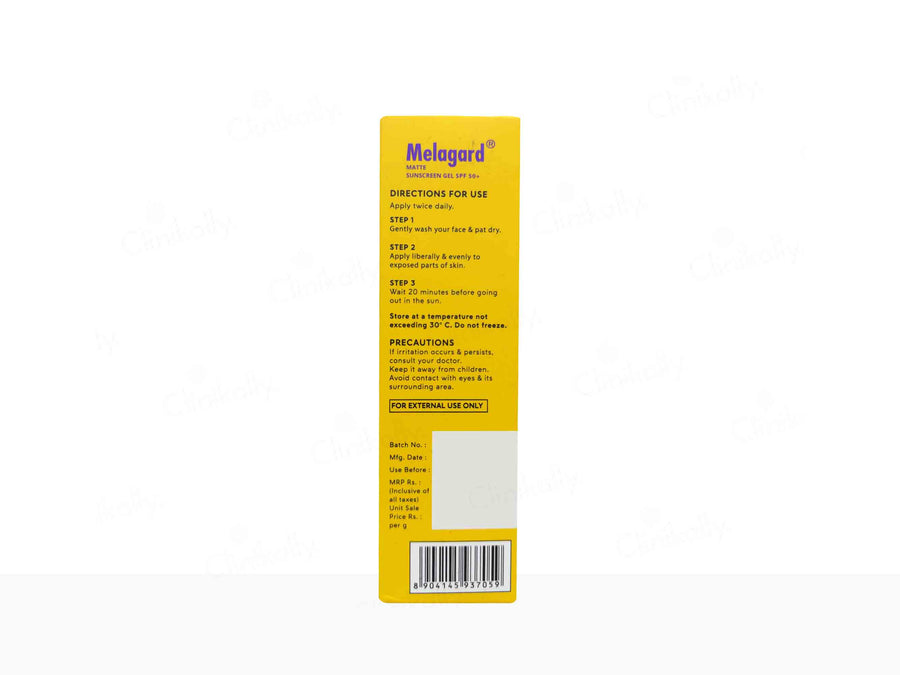Buy Melagard Matte Sunscreen Gel SPF 50+ PA+++ Online at Best Price ...