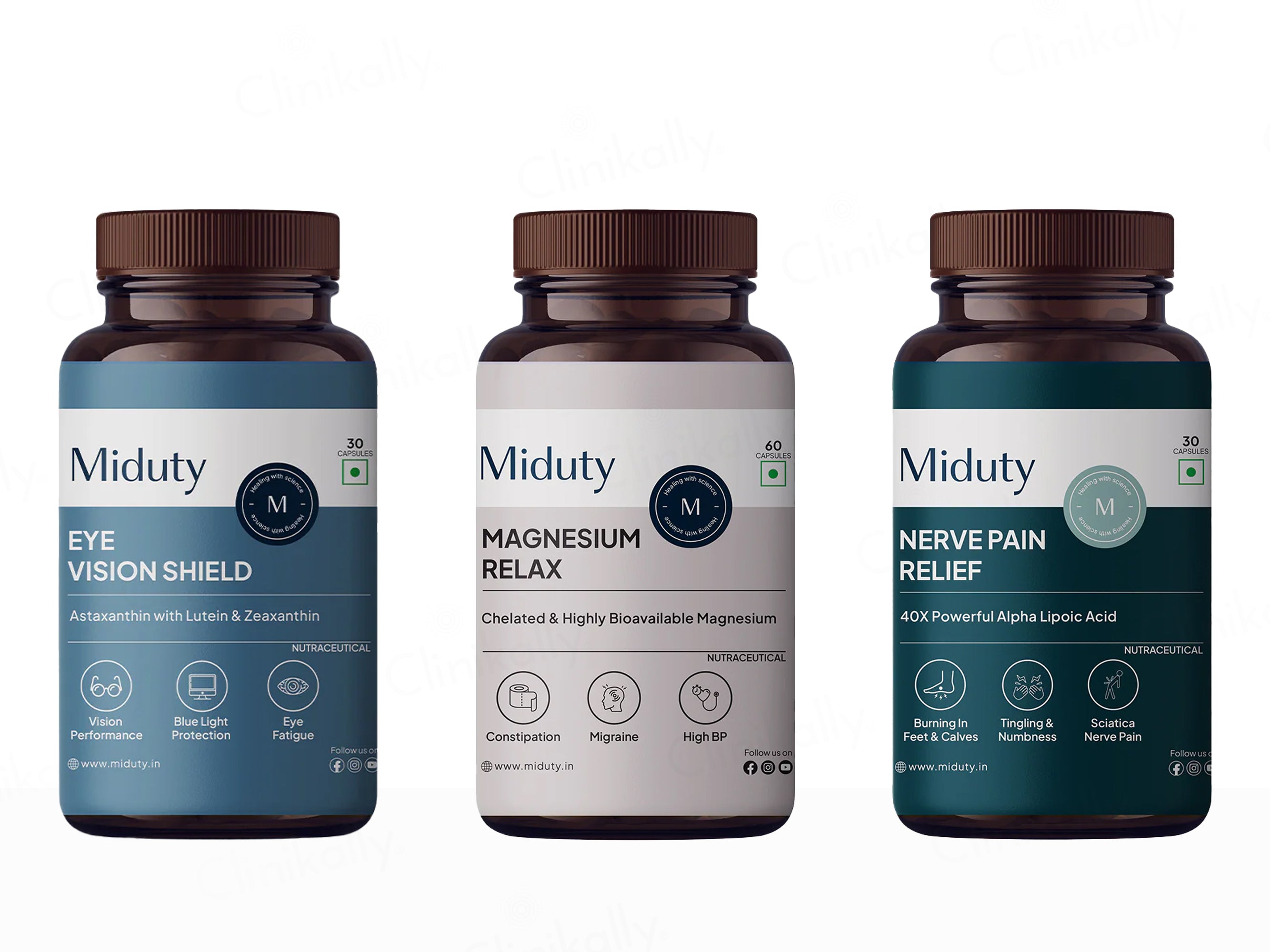 Buy Miduty Migraine Supplement Bundle Online at Best Price | Clinikally