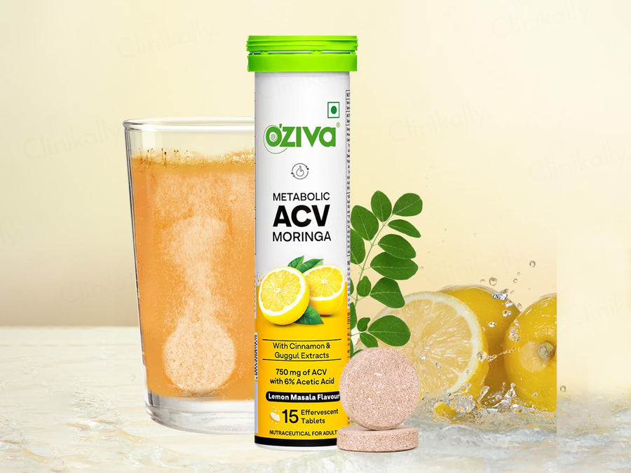 Buy OZiva Metabolic ACV Moringa Effervescent Tablet Online at Best ...