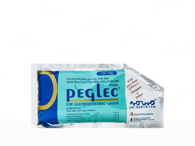 Buy Peglec Powder for Gastrointestinal Lavage Online | Clinikally