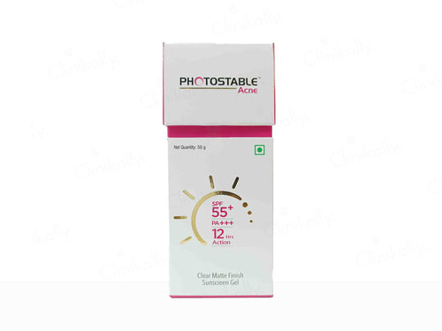 Buy Photostable Acne Sunscreen Gel SPF 55+ PA+++ Online at Best Price ...