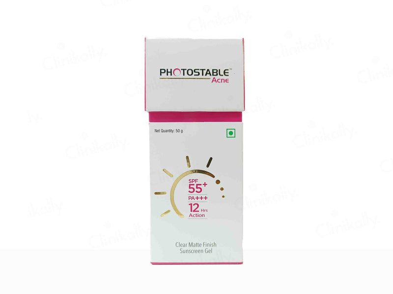 Buy Photostable Acne Sunscreen Gel SPF 55+ PA+++ Online at Best Price ...