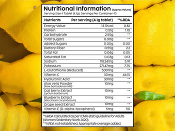 Buy Plix Glowy Skin Effervescent Tablet - Lemon Flavour Online at Best ...