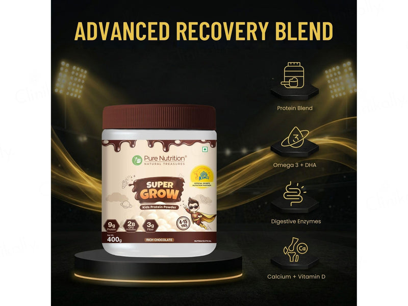 Buy Pure Nutrition Super Grow Kids Protein Powder - Rich Chocolate ...