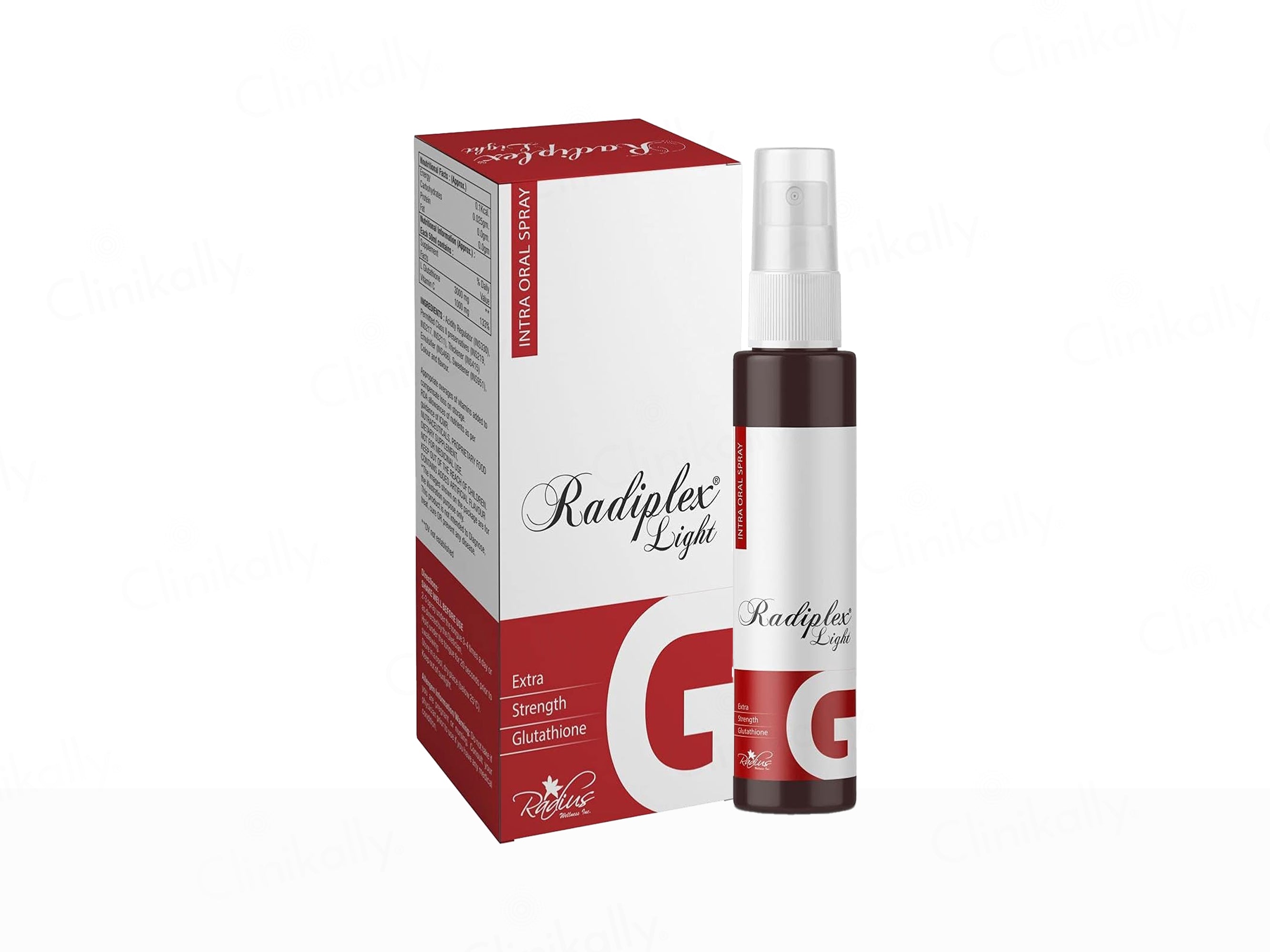 Buy Radiplex Light Extra Strength Glutathione Intra Oral Spray Online ...