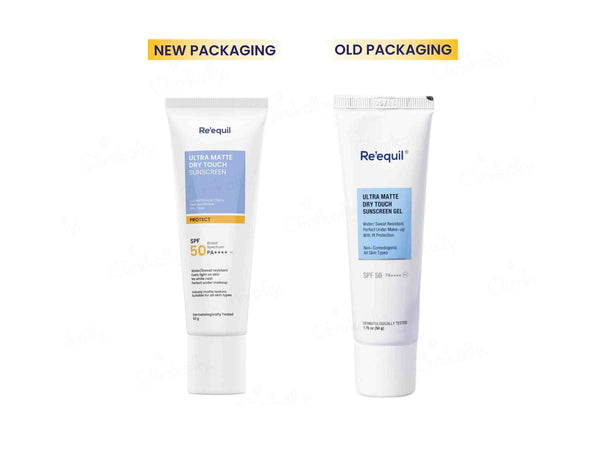 Buy Re'equil Ultra Matte Dry Touch Sunscreen Gel SPF 50 PA++++ Online ...