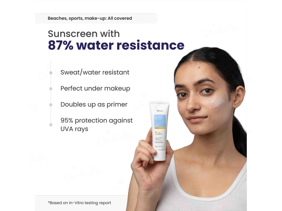 Buy Re'equil Ultra Matte Dry Touch Sunscreen Gel SPF 50 PA++++ Online ...