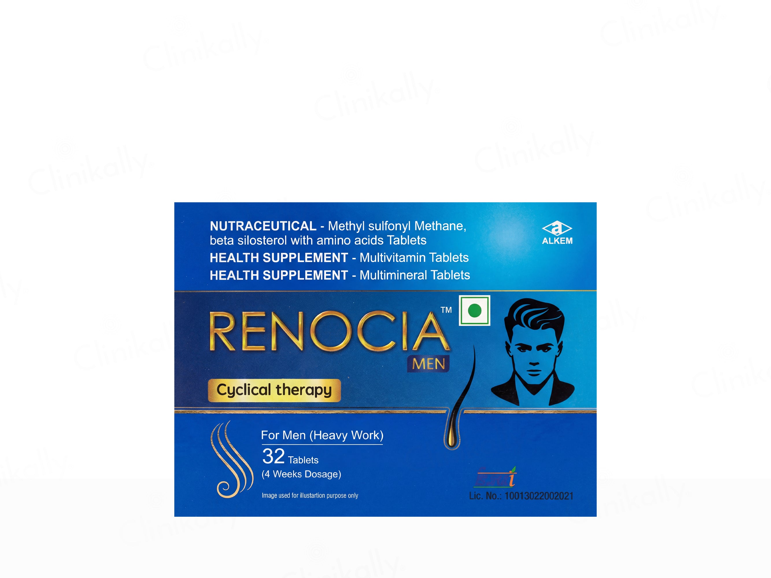 Buy Renocia Men Hair Cyclical Therapy Nutraceutical Tablet For Men ...
