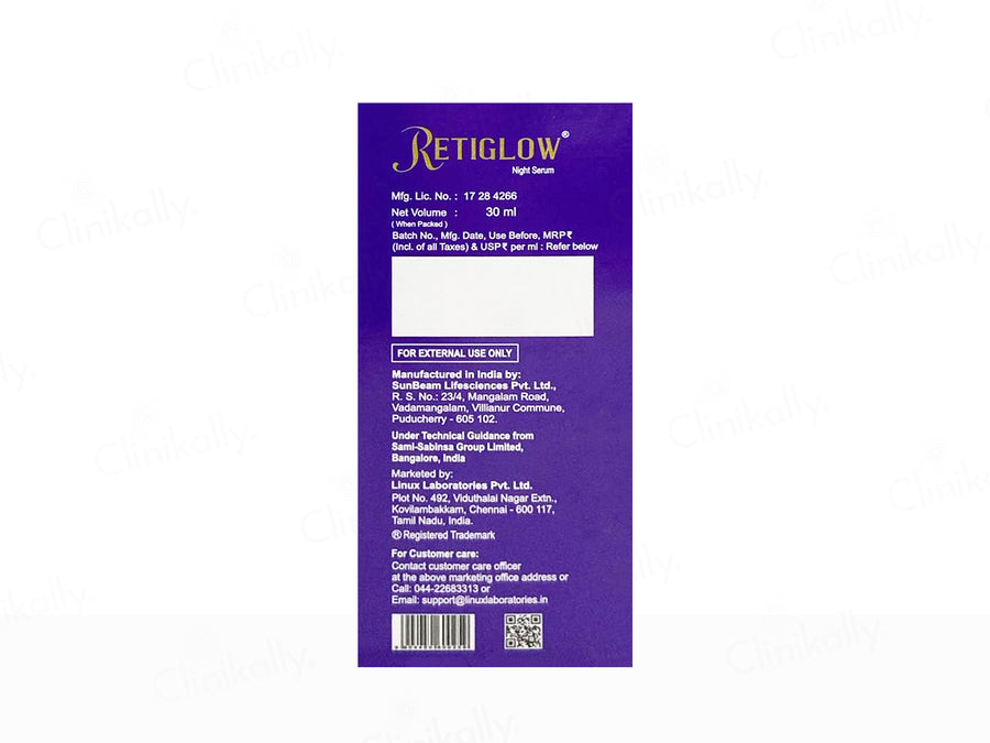 Buy Retiglow Night Serum Online at Best Price | Clinikally