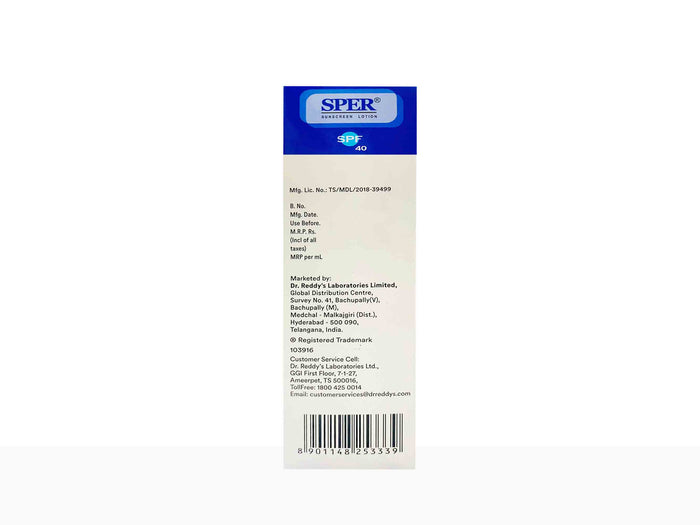 Buy SPER Sunscreen Lotion SPF 40 Online at Best Price | Clinikally