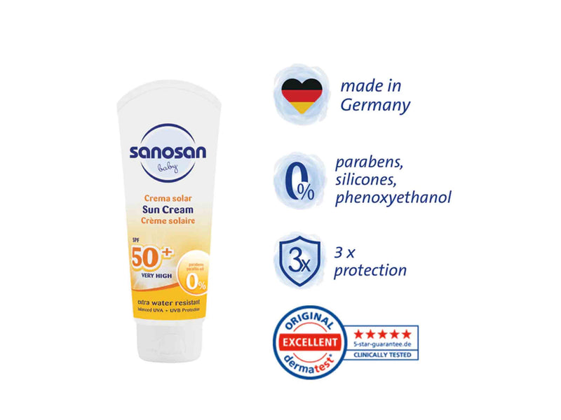 Buy Sanosan Baby Sun Cream SPF 50+ Online | Clinikally