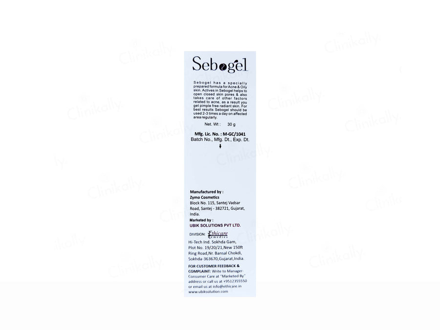 Buy Sebogel Salicylic Acid & Nicotinamide Gel Online at Best Price ...